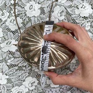 Vintage | Bags | Vintage Art Deco Silver Antique Clam Shell Purse Chain ...